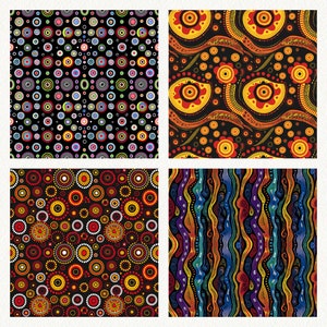 Australian Aboriginal Pattern Seamless Digital Papers - Printable ...