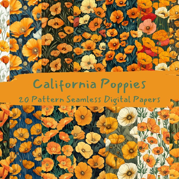 California Poppy - Etsy