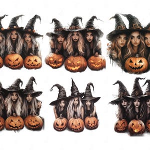 Halloween Witch Printable Clipart, Png Format, Transparent Background ...