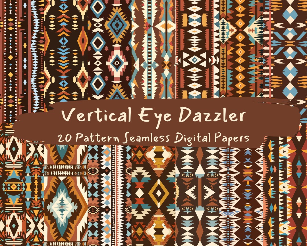 Vertical Eye Dazzler Pattern Seamless Digital Papers - Printable ...