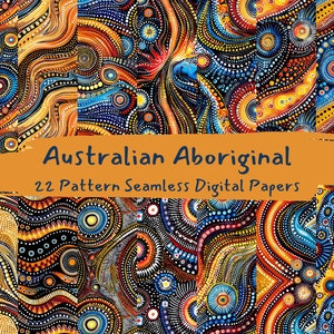Australian Aboriginal Pattern Seamless Digital Papers - Printable ...