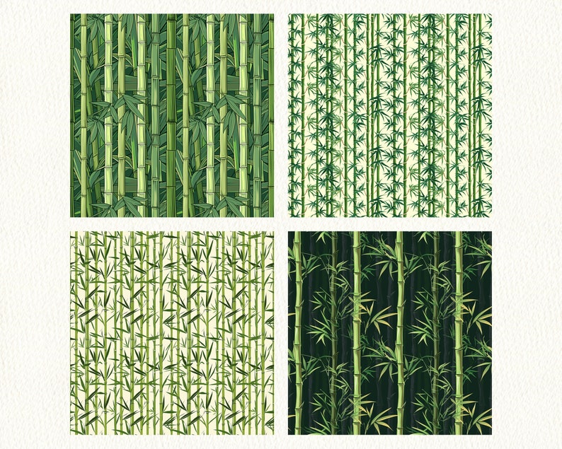 Bamboo Background Pattern Seamless Digital Papers - Printable Scrapbook ...