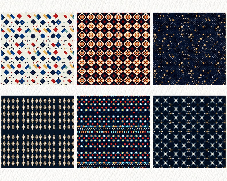 Bird's Eye Pattern Seamless Digital Papers Seamless Tile Patterns ...