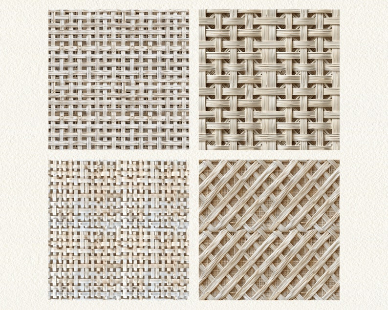 Rattan Cane Webbing Pattern Seamless Digital Papers - Printable ...