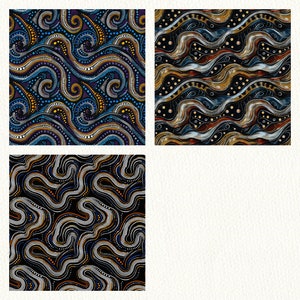 Sydney Aboriginal Art Pattern Seamless Digital Papers - Printable ...