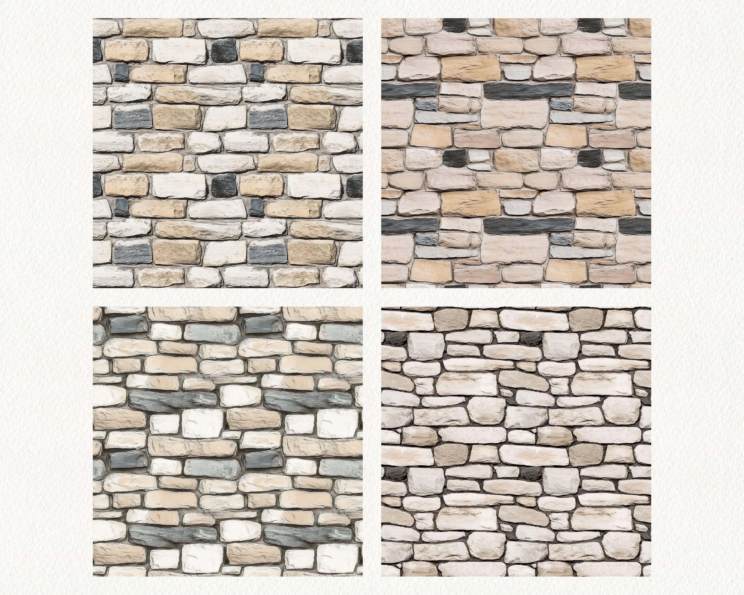 Modern Style Stone Pattern Seamless Digital Papers - Printable ...