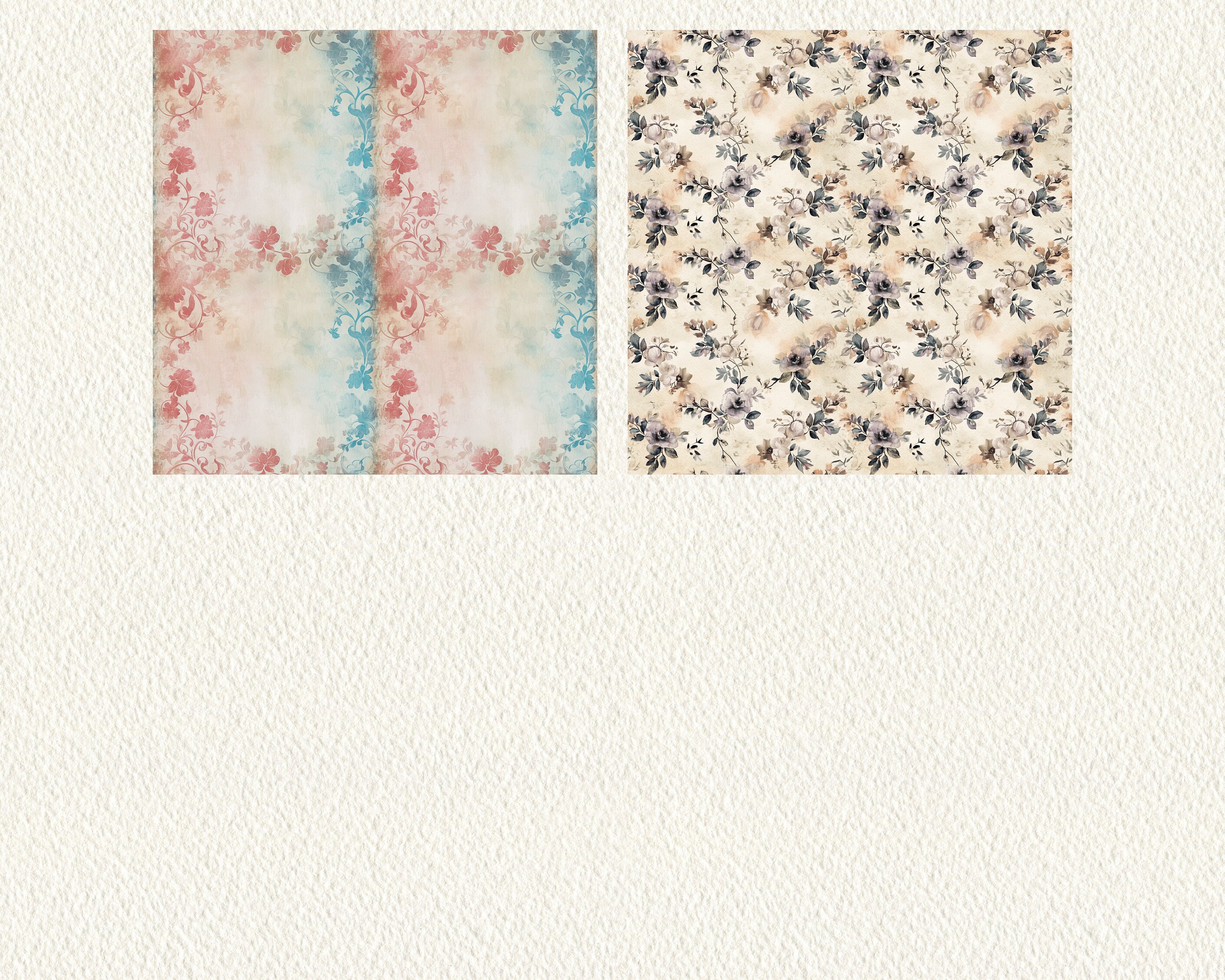 Ethereal Victorian Pattern Seamless Digital Papers Pink - Etsy