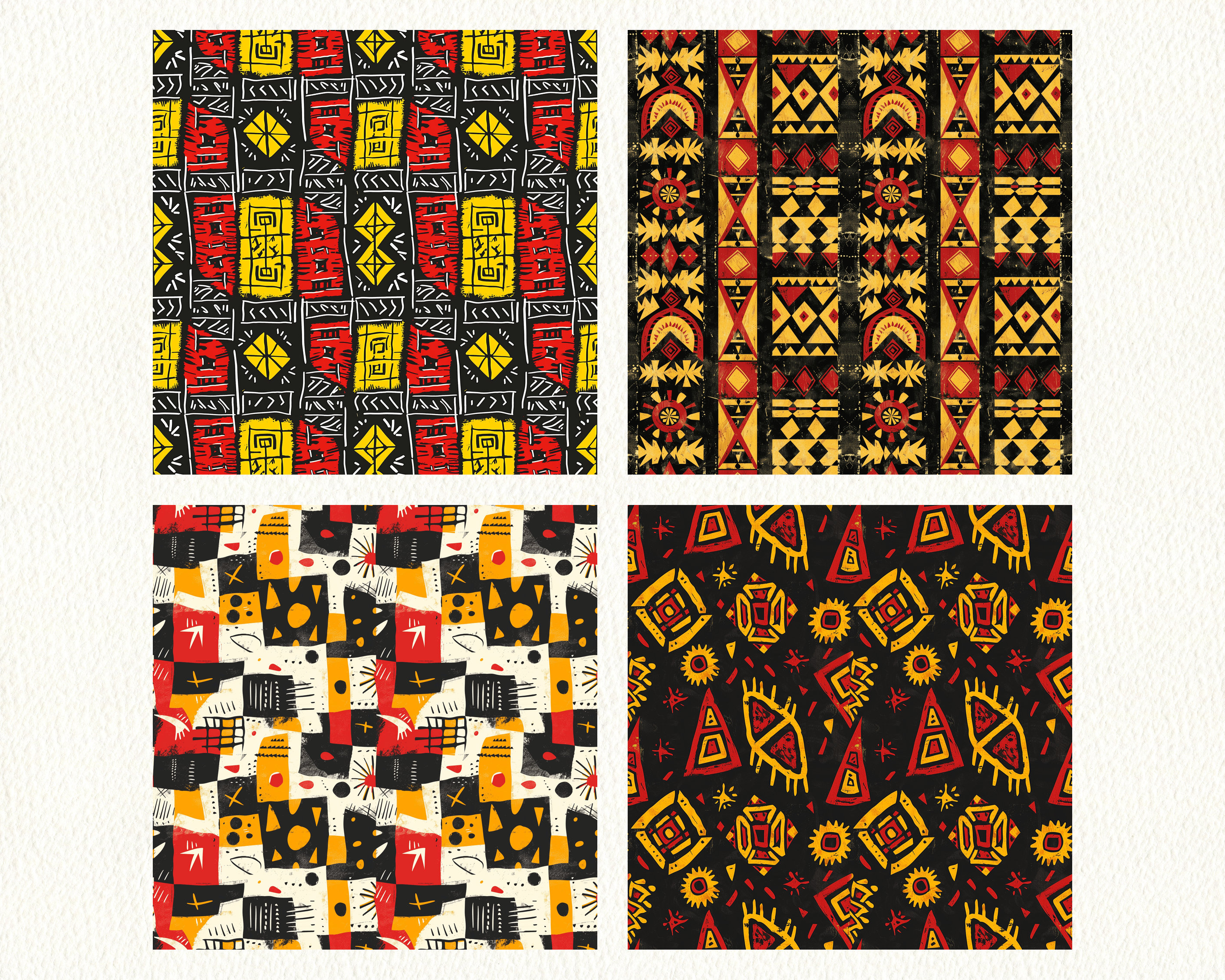 Samakaka Mudcloth Pattern Seamless Digital Papers Printable Scrapbook ...