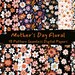 Mother's Day Floral Pattern Seamless Digital Papers - Printable ...
