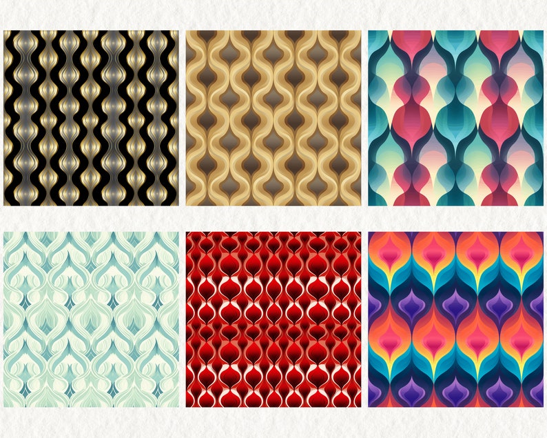 Ogee Pattern Seamless Digital Papers Tile Patterns Printable Paper ...