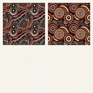 Aboriginal Vectors Pattern Seamless Digital Papers - Printable ...
