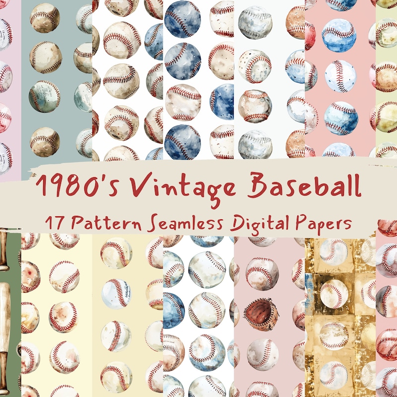 Baseball Pattern - Etsy