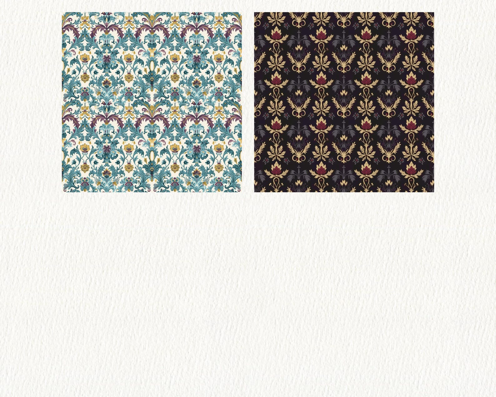 Renaissance Ornament Pattern Seamless Digital Papers - Printable ...