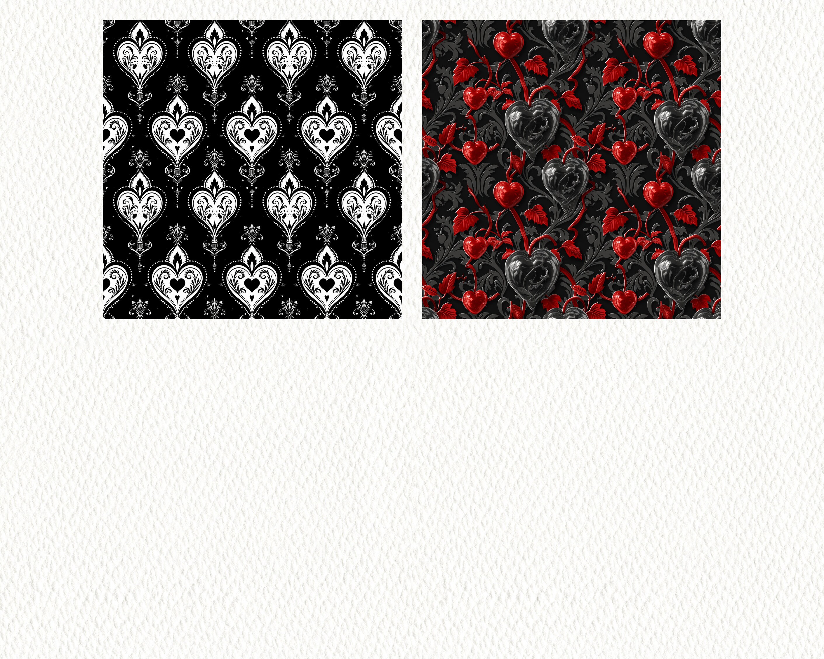 Love as a Gothica Pattern Seamless Digital Papers - Printable Scrapbook ...