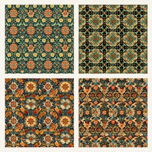 Italian Renaissance Pattern Seamless Digital Papers - Printable ...