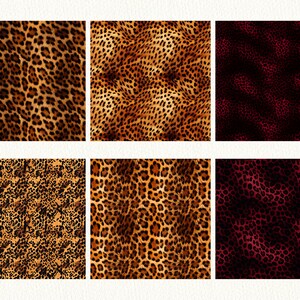 Cheetah Print Digital Paper - Seamless Tile Patterns Printable ...