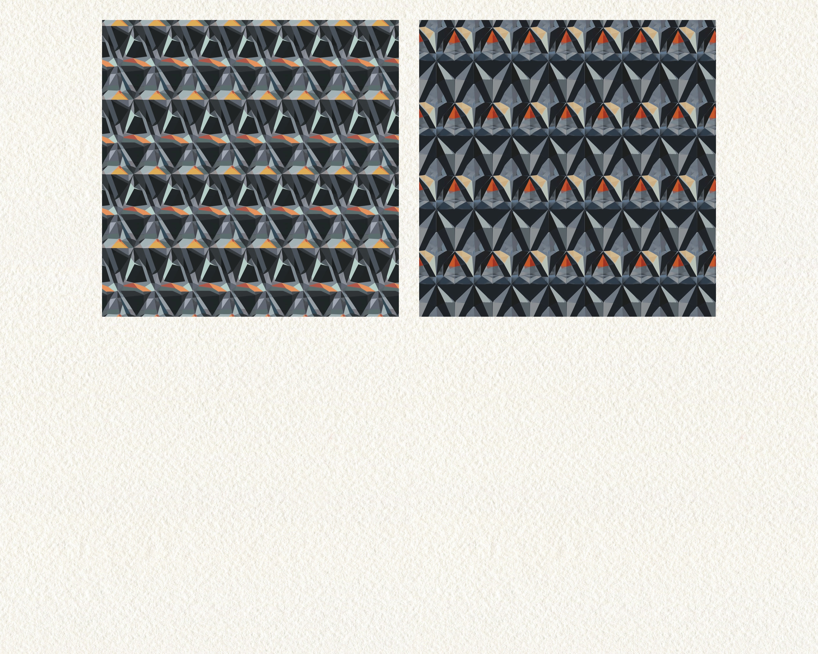 Polygon Geometric Pattern Seamless Digital Papers - Printable Scrapbook ...