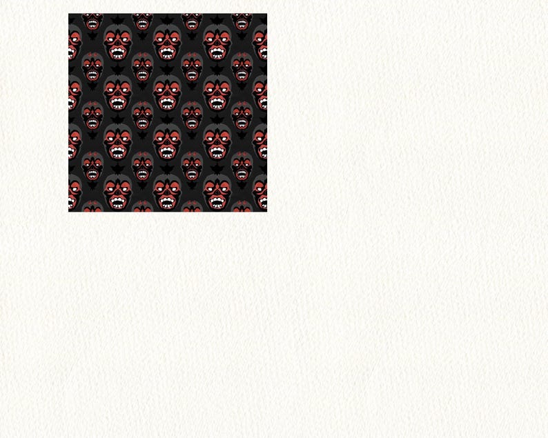 Horror Goth Art Pattern Seamless Digital Papers - Printable Scrapbook ...