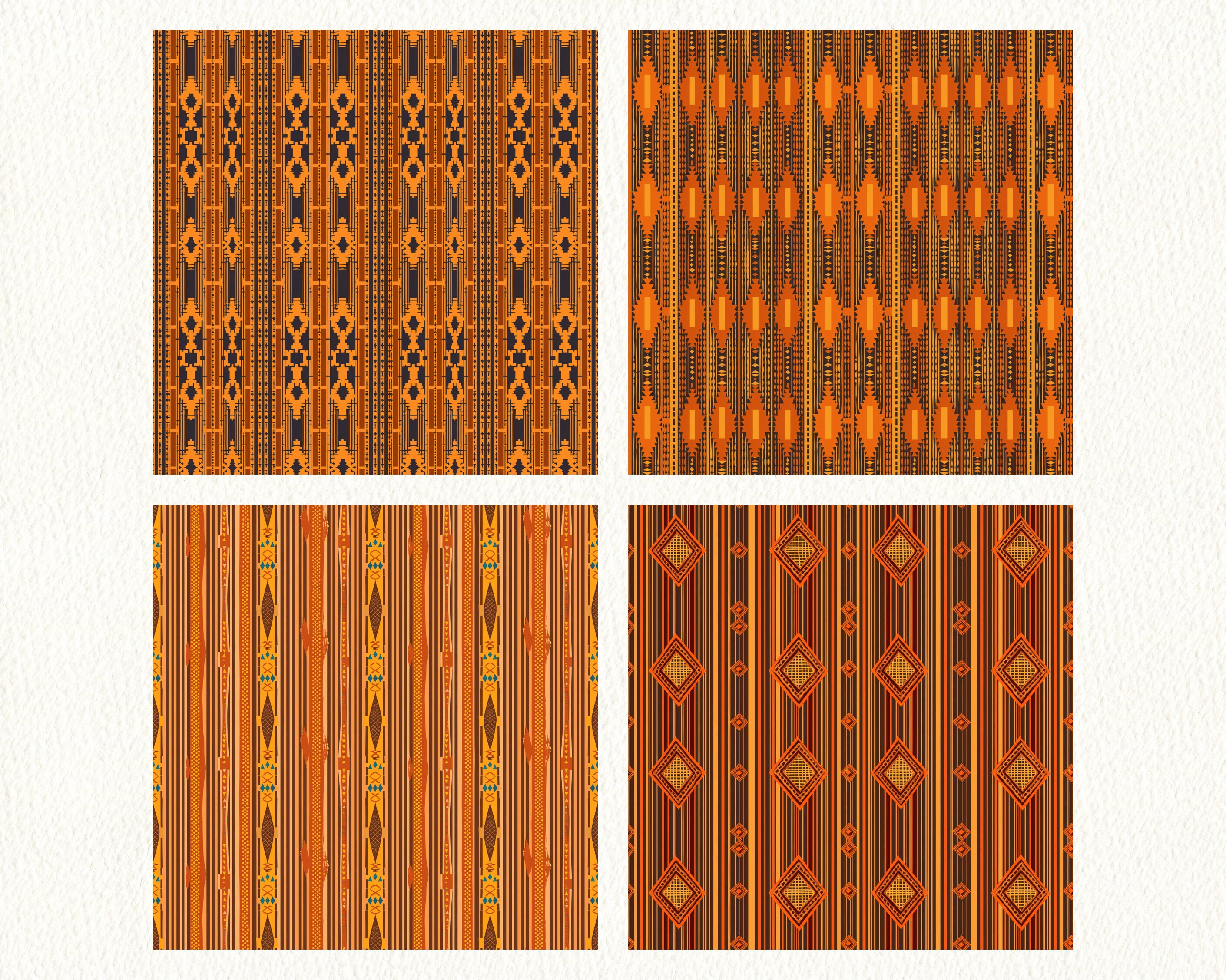Stripe Rhomboid Pattern Seamless Digital Papers - Printable Scrapbook ...