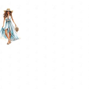 Summer Fashion Girls Printable Clipart, Png Format, Transparent ...