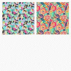 Preppy Patterned Pattern Seamless Digital Papers - Printable Scrapbook ...