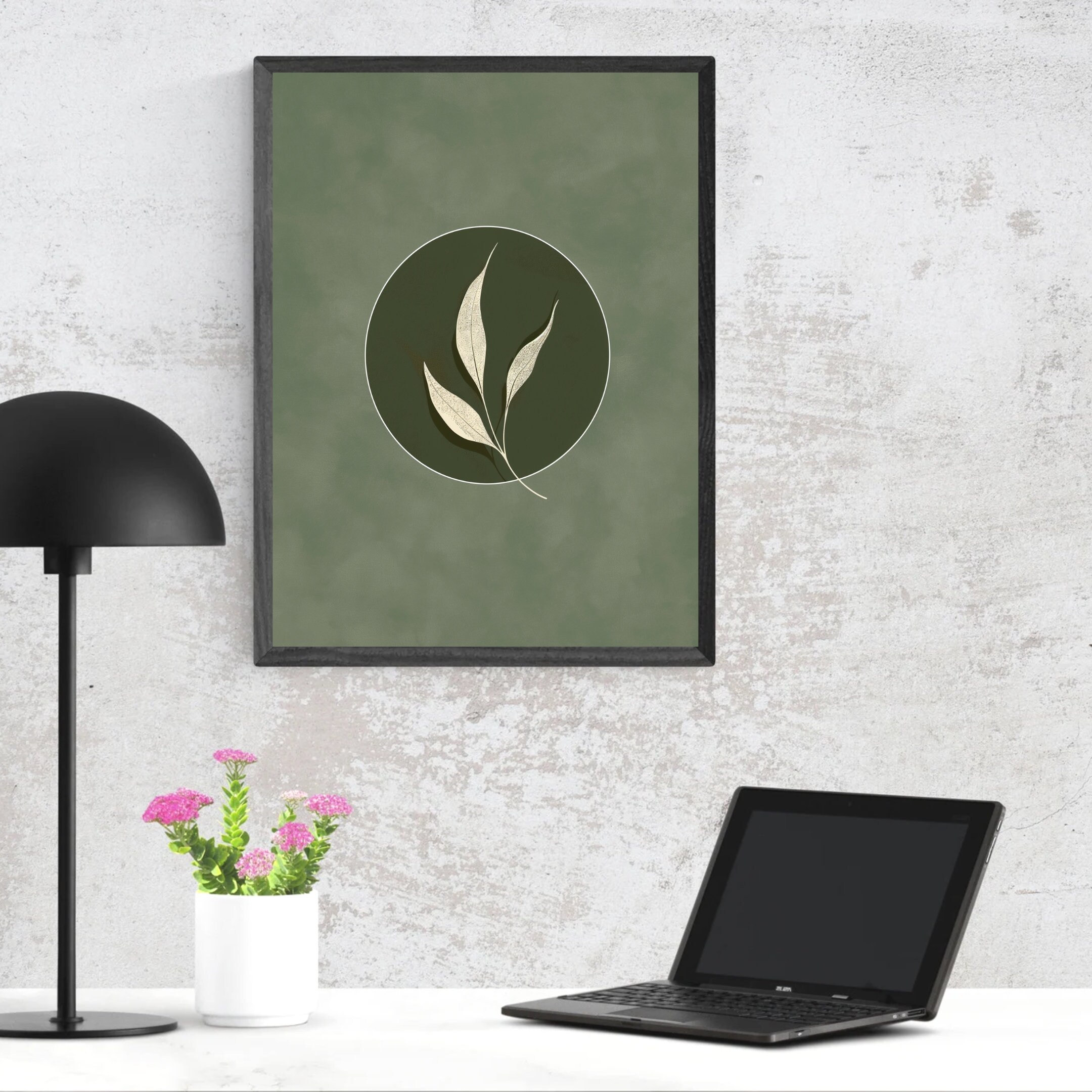 Classy Minimalism: the Green Room Logo With Fine Botanical Lines on ...