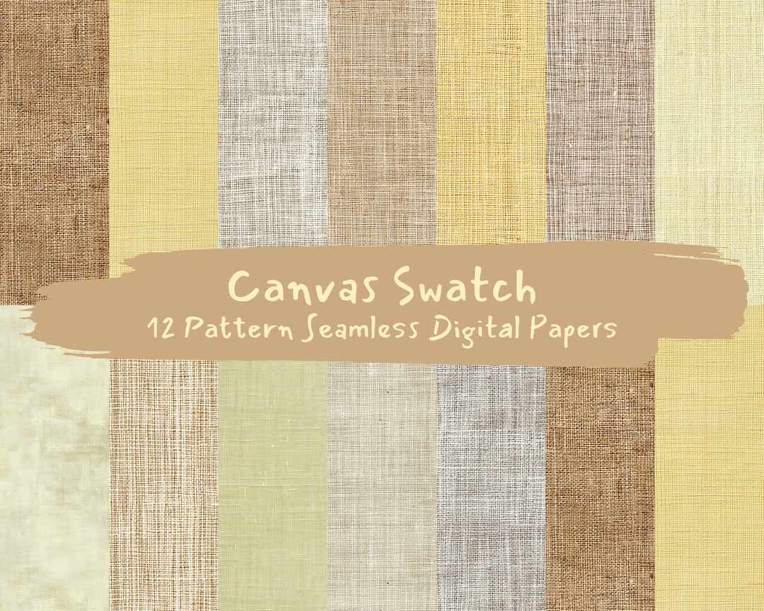 Canvas Swatch Pattern Seamless Digital Papers - Printable Scrapbook ...