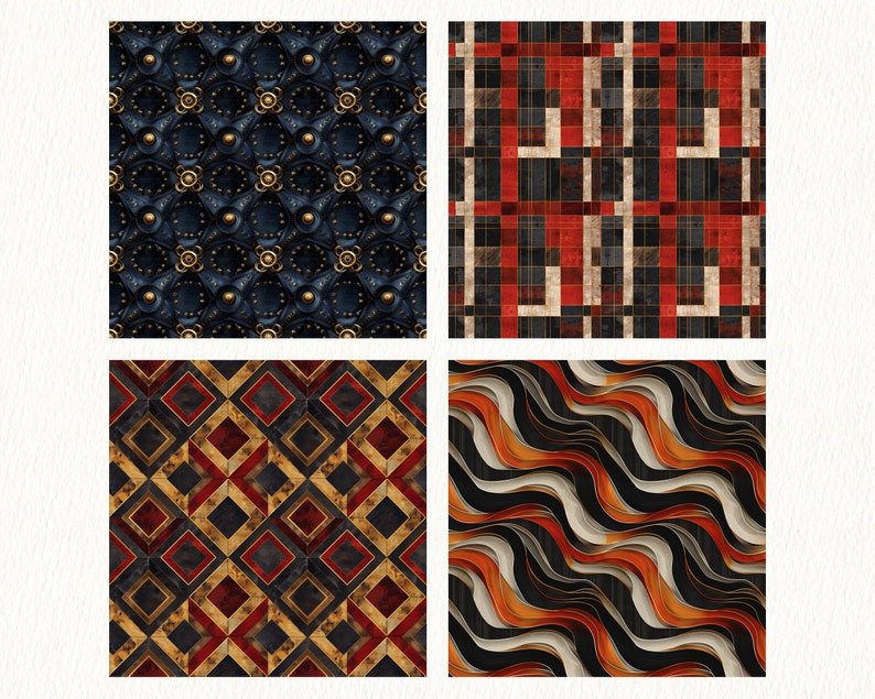 Casino Carpet Pattern Seamless Digital Papers - Printable Scrapbook ...