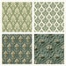 Luxury Sage Green Pattern Seamless Digital Papers - Printable Scrapbook ...