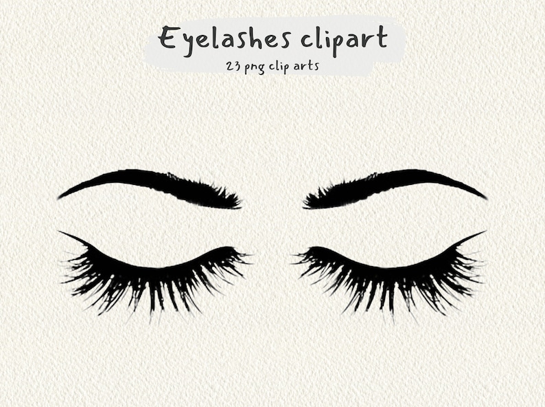 Eyelashes Clipart Printable Clipart, Png Format, Transparent Background ...