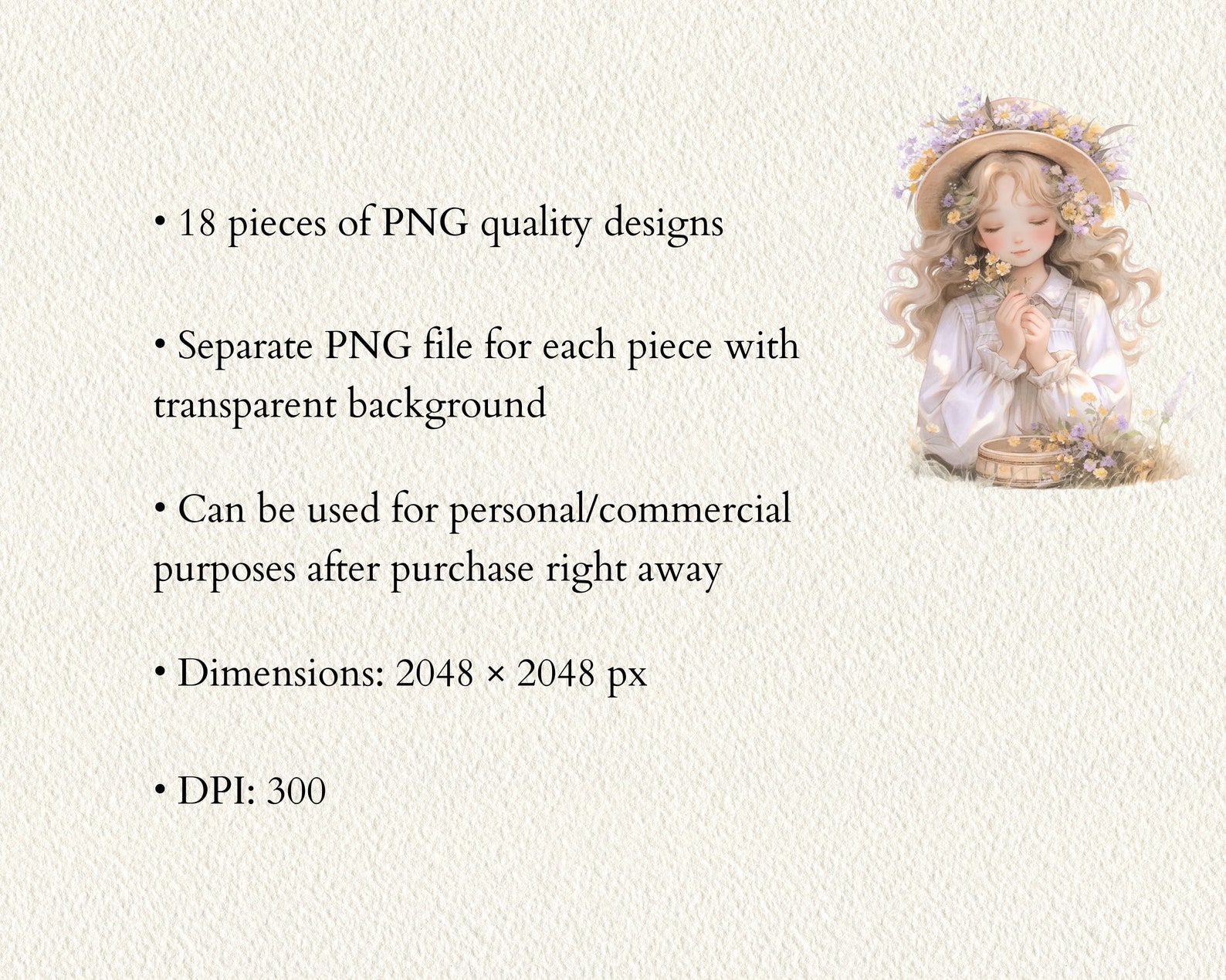 Summer Girl Printable Clipart, Png Format, Transparent Background ...