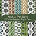 Arabic Pattern Seamless Digital Papers - Printable Scrapbook Paper Png ...
