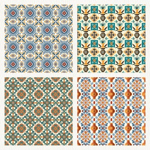 Mediterranean Composition Pattern Seamless Digital Papers - Printable ...