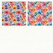 Preppy Summer Floral Pattern Seamless Digital Papers - Printable ...