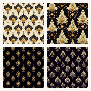 Indian Emblem Pattern Seamless Digital Papers - Printable Scrapbook ...