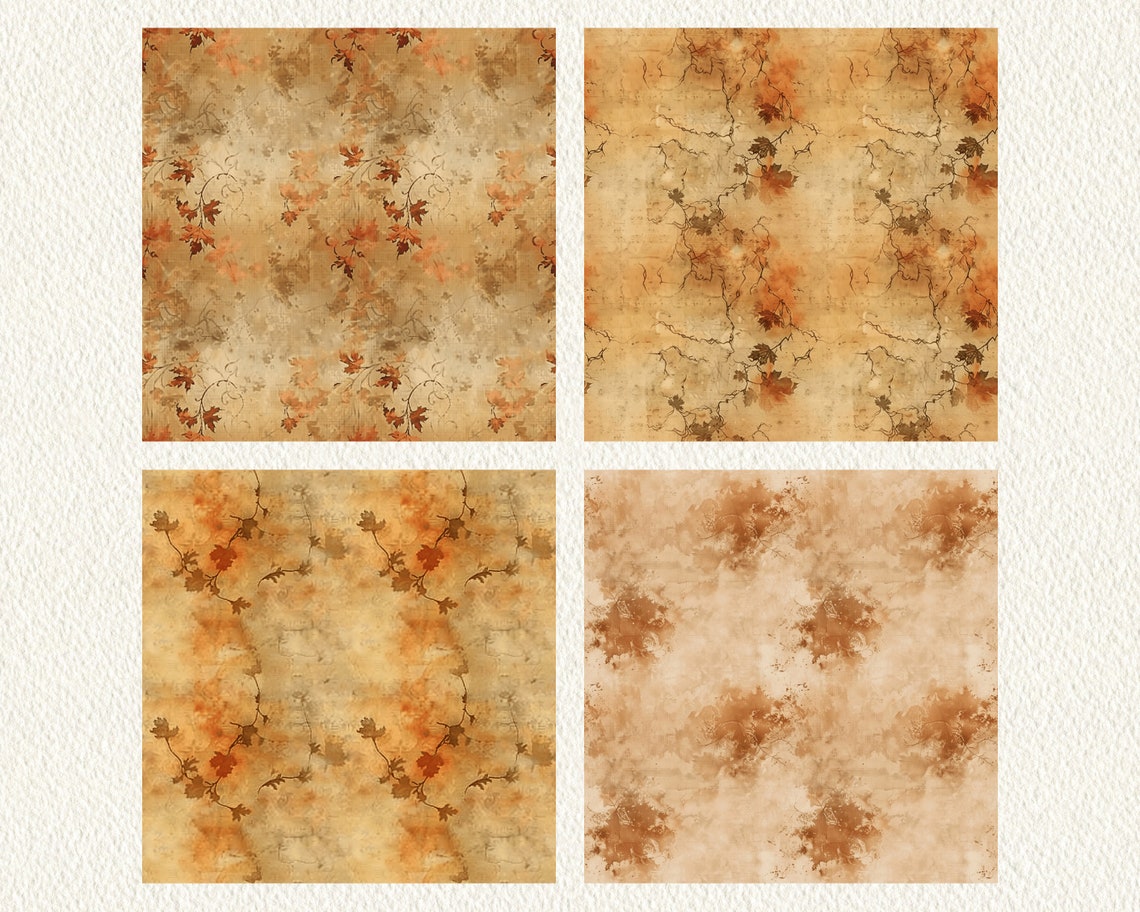 Vintage Distressed Papers Pattern Seamless Digital Papers - Printable ...
