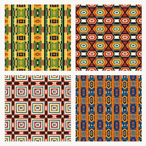 Kente Ghana Tribal Pattern Seamless Digital Papers - Printable ...
