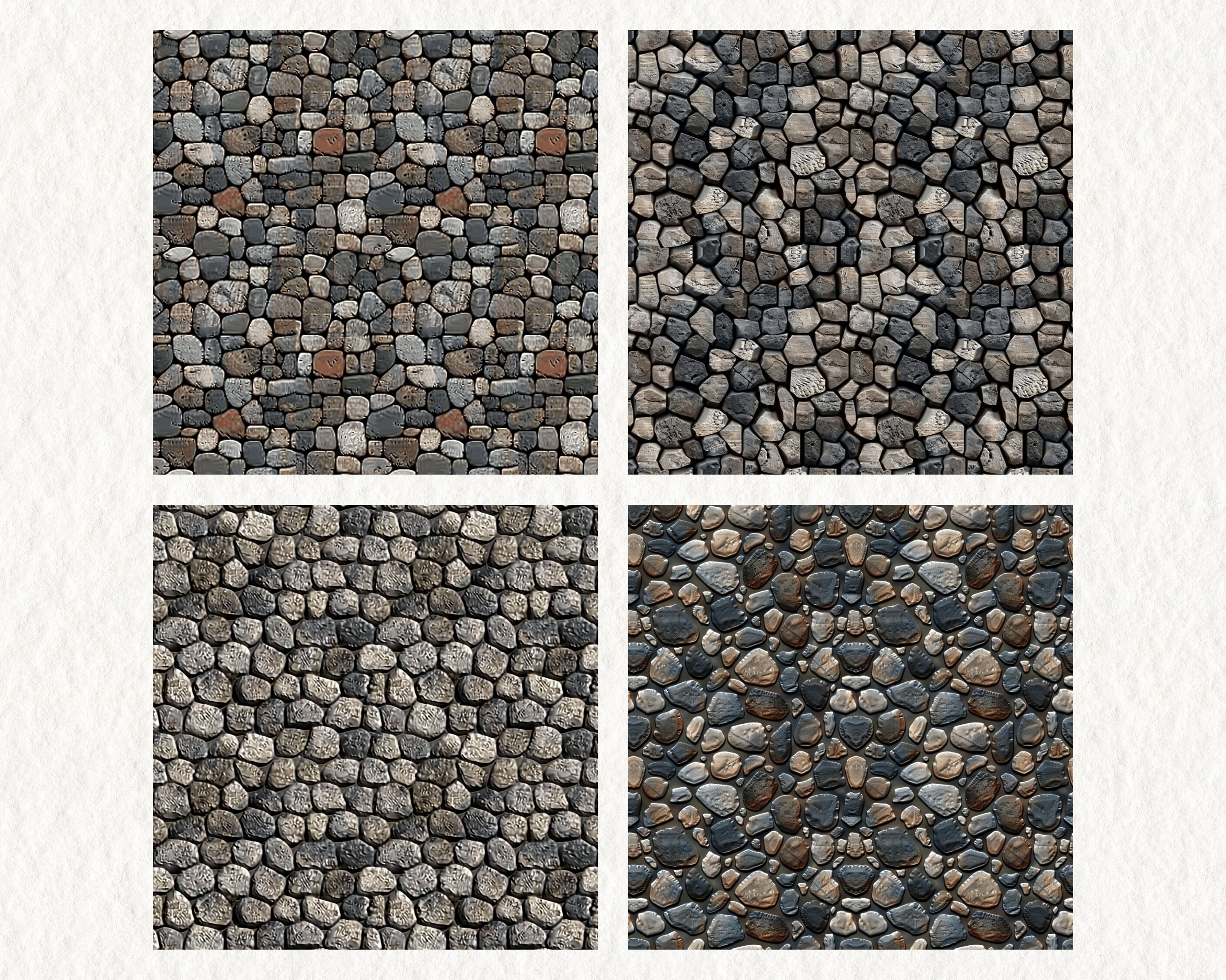 Cobblestone Pattern Seamless Digital Papers Printable Scrapbook Paper ...