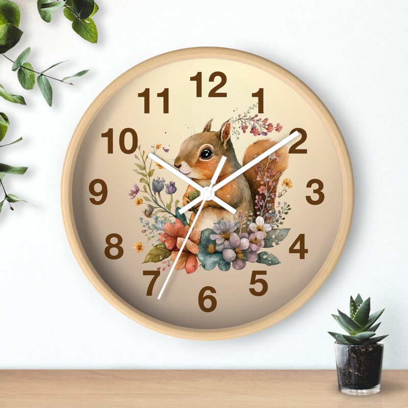 Squirrel Clock - Etsy