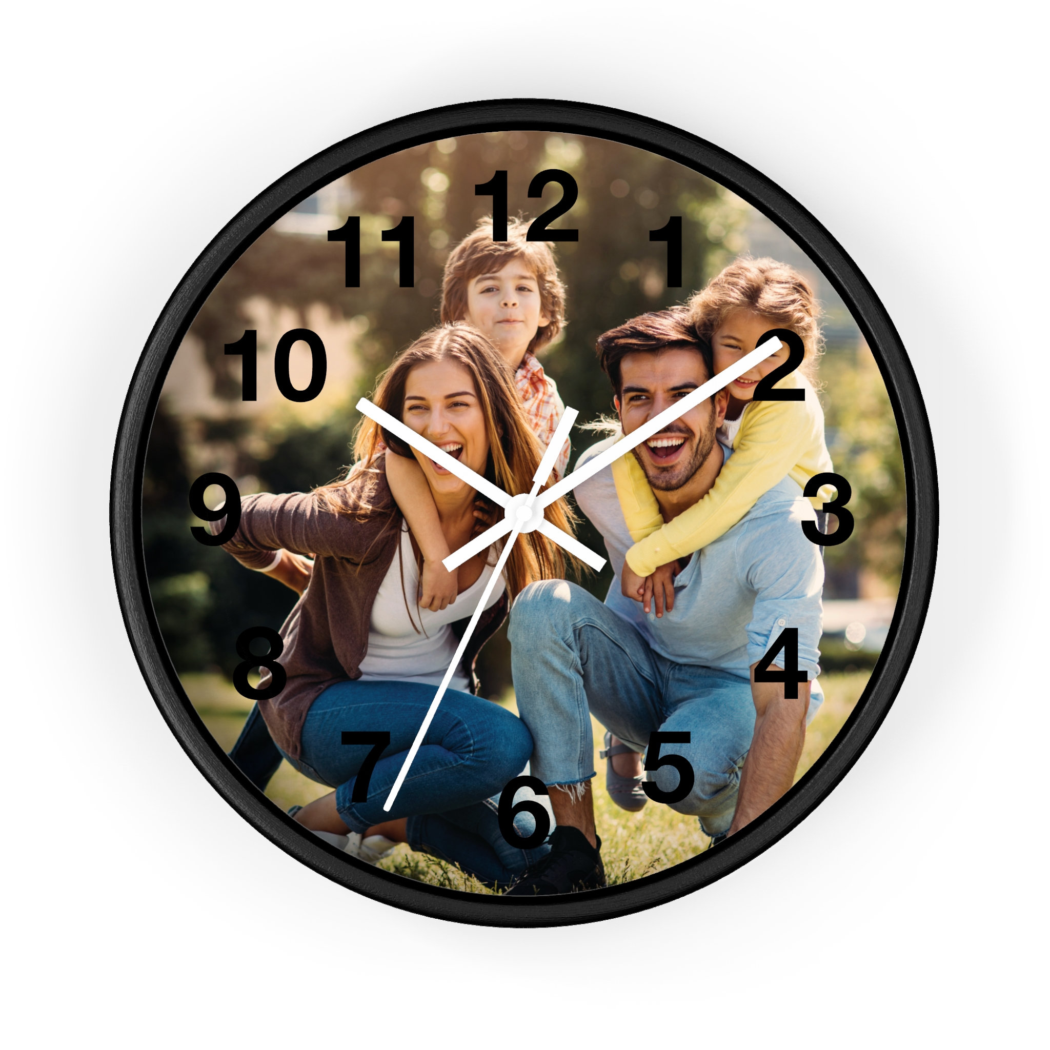 Personalized Wall Clock Family Photo Clock Custom Wall Clock ...