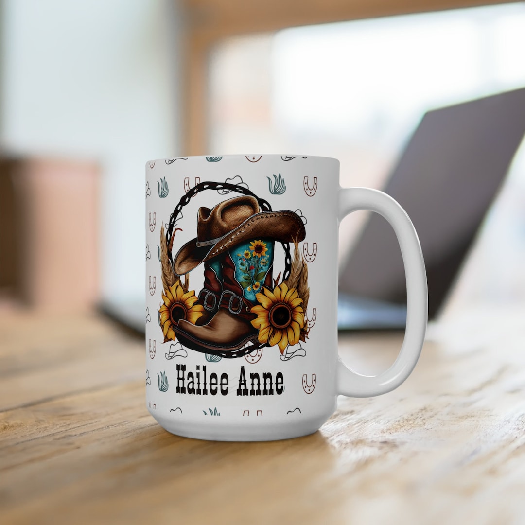 Personalized Western Mug Cowgirl Mug for Cowgirls Custom Western Decor ...