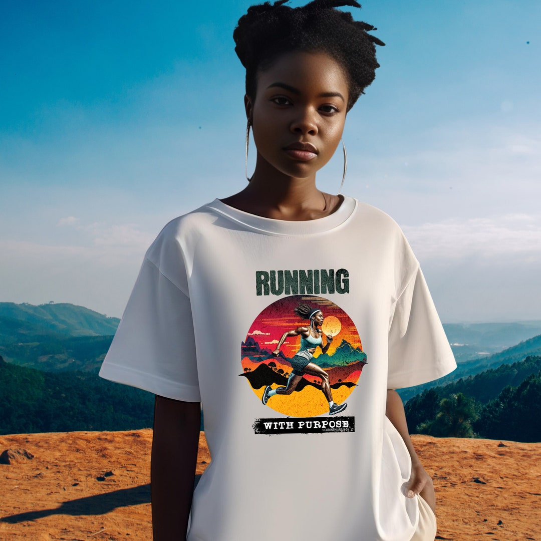 Running With Purpose Bible Verse Tshirt Running Tee - Etsy