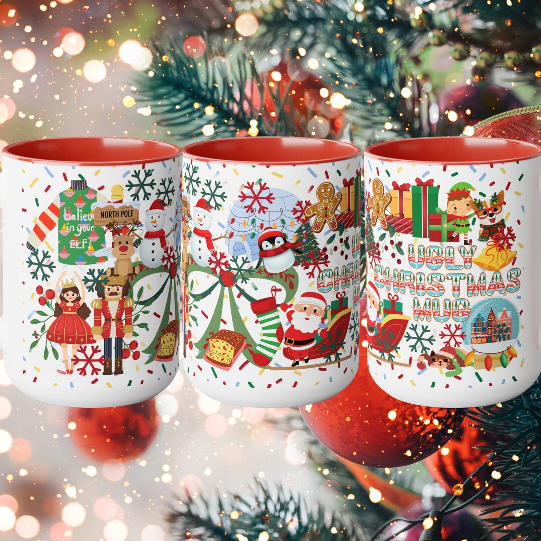 Ugly Christmas Mug Ugly Christmas Sweater Mug Humorous Christmas Mug ...