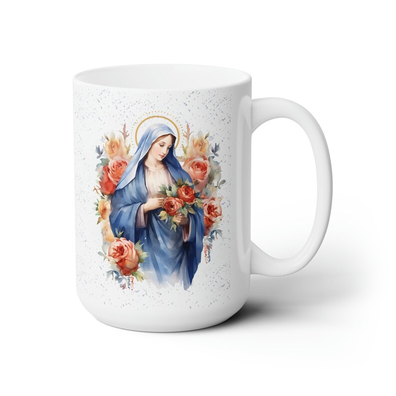 Blessed Virgin Mary Mug Bible Mug Christian Mugs for Christians ...