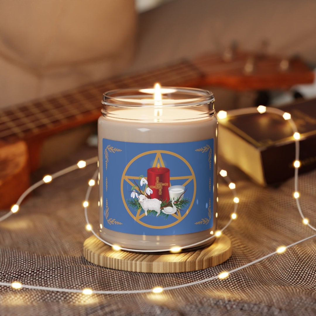 Imbolc Ritual Candle Scented Soy Candle Pagan Ritual Candle Witch Altar ...