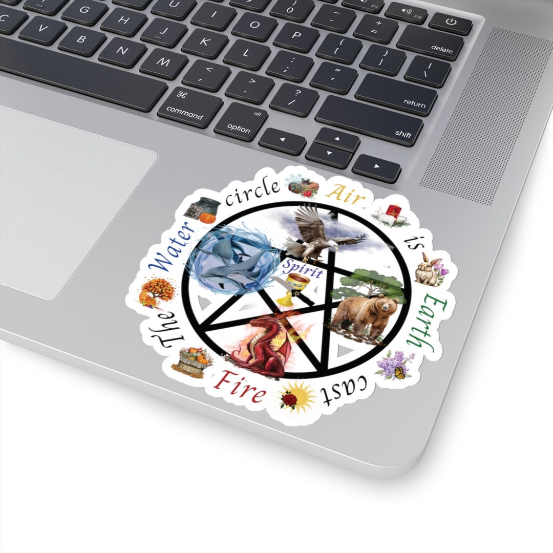 Wheel of the Year Kiss-cut Sticker Pagan Sticker Witch Sticker ...