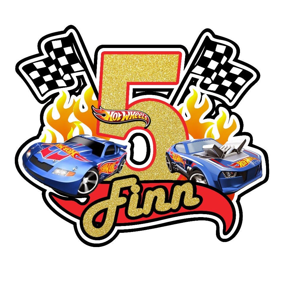 Hotwheels Theme Cake Topper Template for Silhouette Studio - Etsy UK