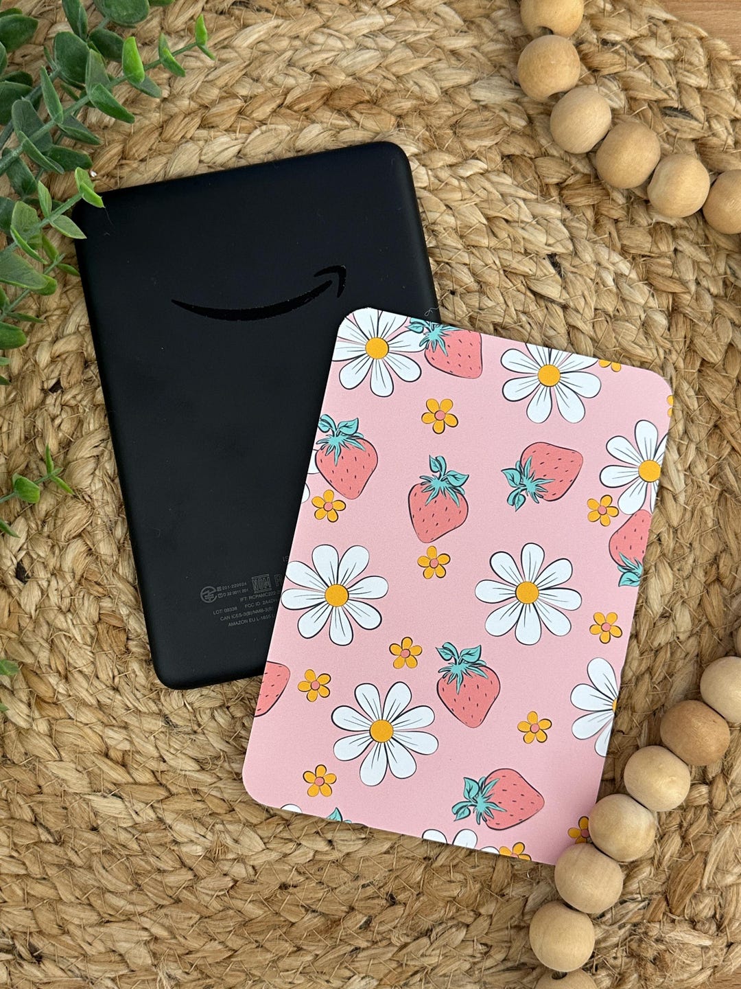 Strawberry Daisy Spring Kindle Insert Kindle Accessories Clear Case ...