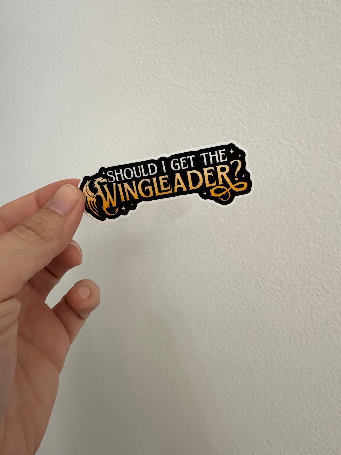 Should I Get the Wingleader Fourth Wing Iron Flame Sticker Tairn Dragon ...