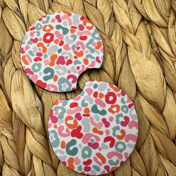 Car Cup Coasters Cheetah - Etsy